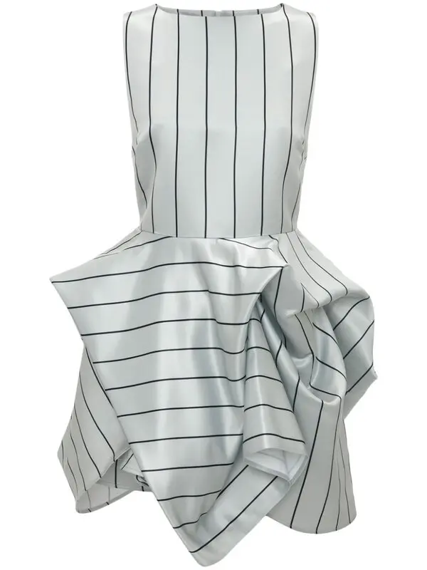 JW Anderson Sleeveless Peplum Minidress - Grey