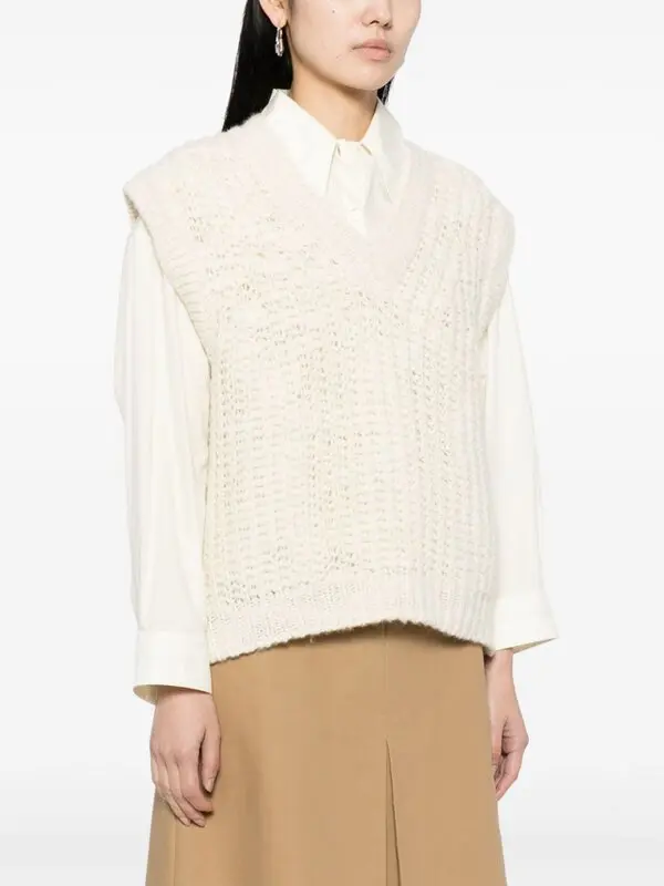 REJINA PYO Dan Ribbed-knit Wool Top