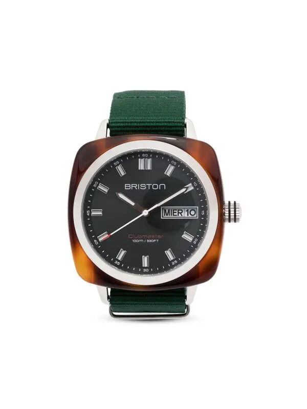 BRISTON Clubmaster Sport Hms Date 42mm - Green