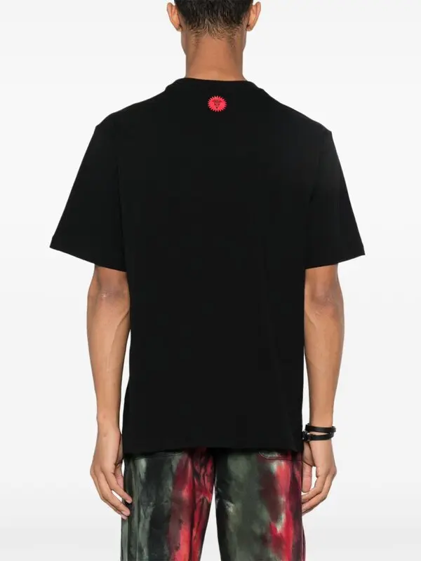 ICECREAM Running Dog Cotton T-shirt - Black