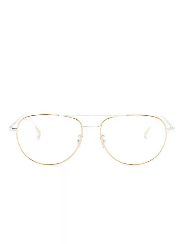 CUTLER & GROSS Pilot-frame Glasses - Gold
