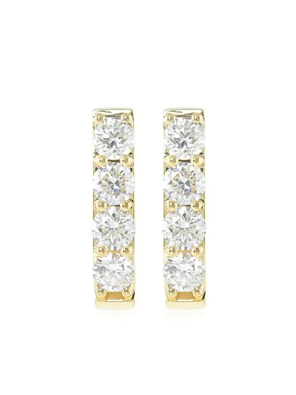 ALINKA 18kt Yellow Linka Grande Diamond Hoop Earrings - Gold