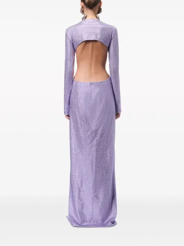 AREA Crystal-embellished Knot Gown