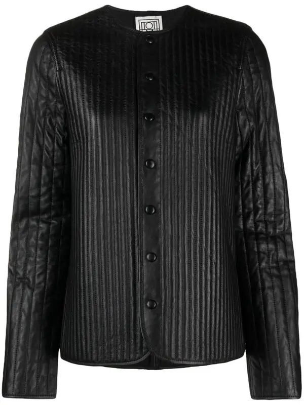 TOTEME Quilted Leather Jacket