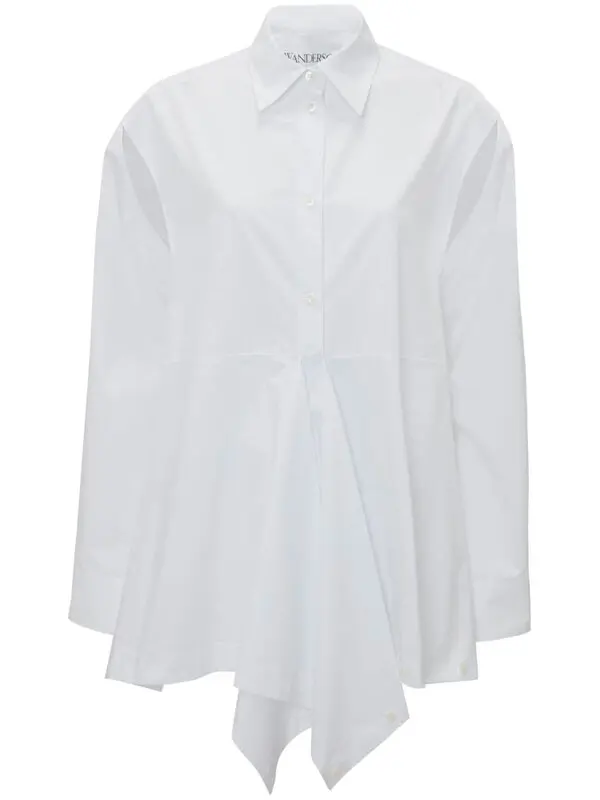 JW Anderson Draped Peplum Shirt - White