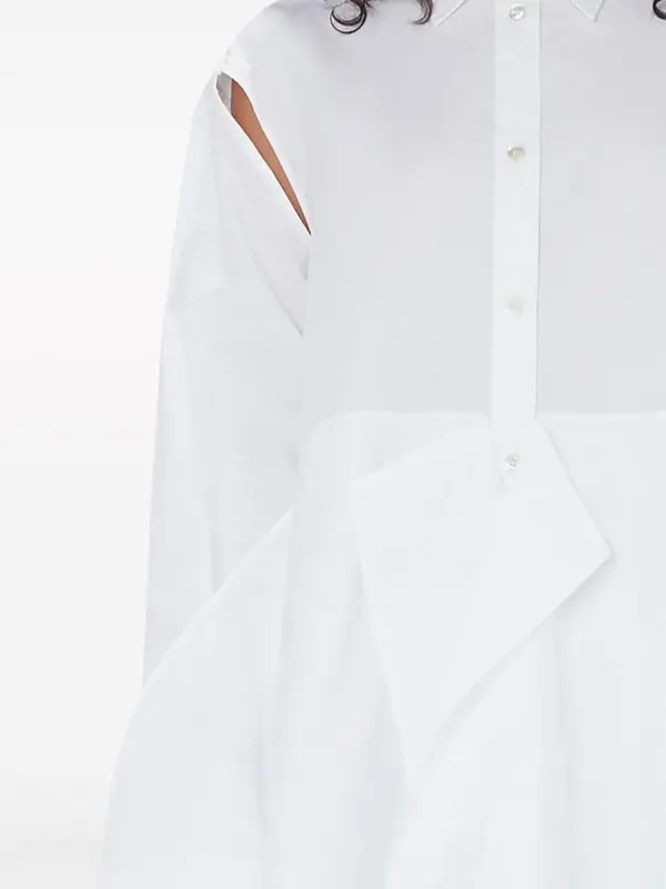 JW Anderson Draped Peplum Shirt - White
