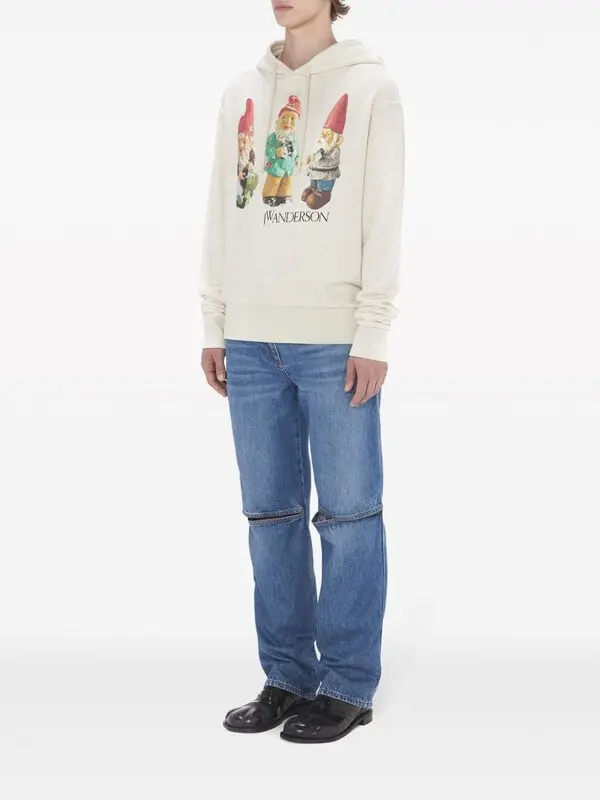 JW Anderson Gnome Trio Cotton Hoodie