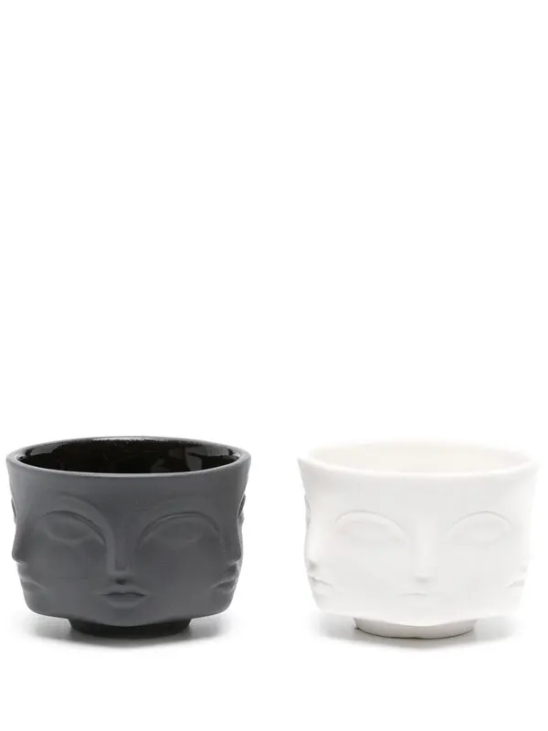 Jonathan Adler Muse Porcelain Salt And Pepper Set - Black