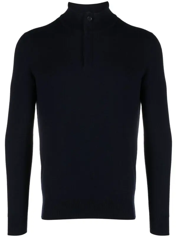 Zegna Half-zip Cashmere Jumper - Blue