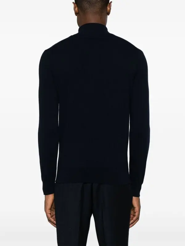 Zegna Half-zip Cashmere Jumper - Blue