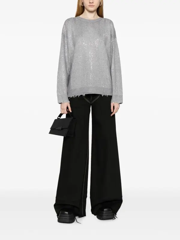 GROUND ZERO Graphic-print Jumper - Grey