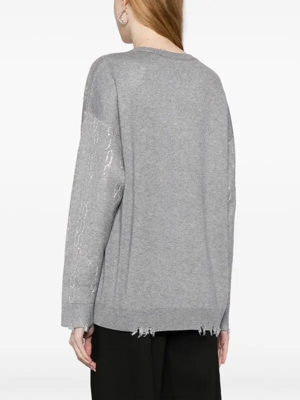 GROUND ZERO Graphic-print Jumper - Grey