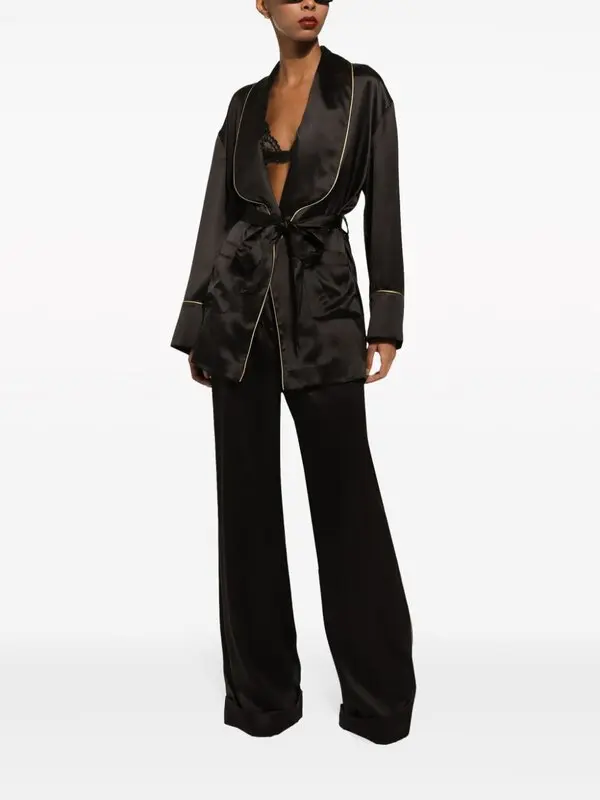 Dolce & Gabbana Elasticated-waistband Silk Trousers