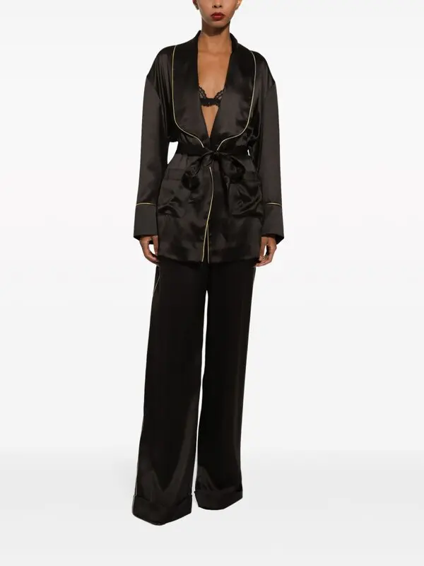 Dolce & Gabbana Elasticated-waistband Silk Trousers