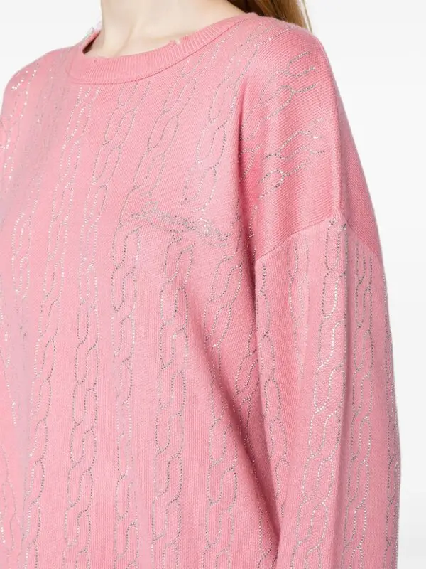 GROUND ZERO Graphic-print Jumper - Pink