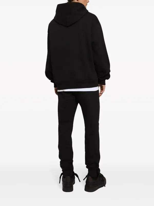 Dolce & Gabbana Crystal-embellished Cotton Track Pants