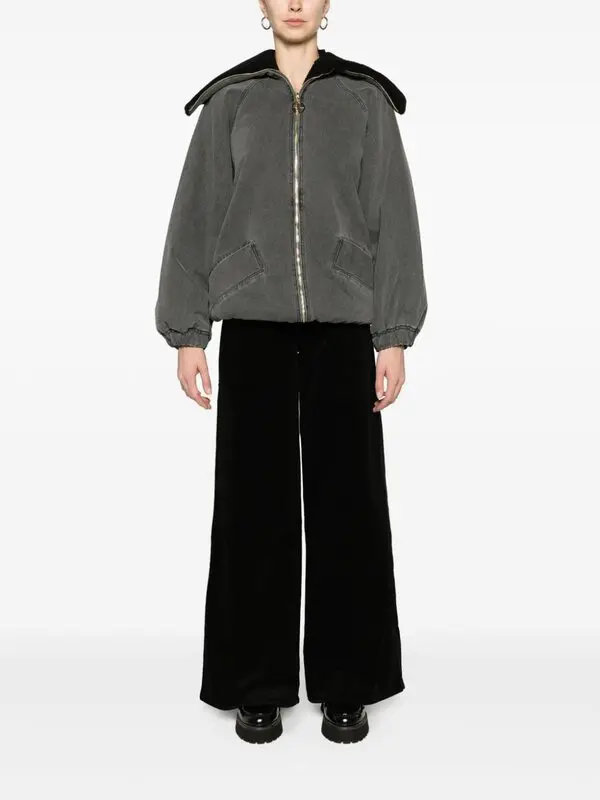 PATOU Oversized Denim Jacket - Grey