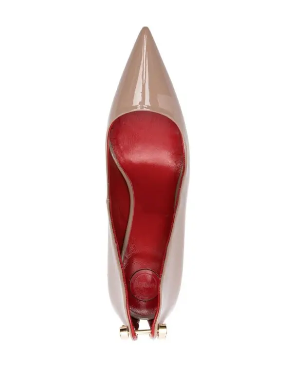 HARDOT Metallic-heel Patent Pumps - Neutrals