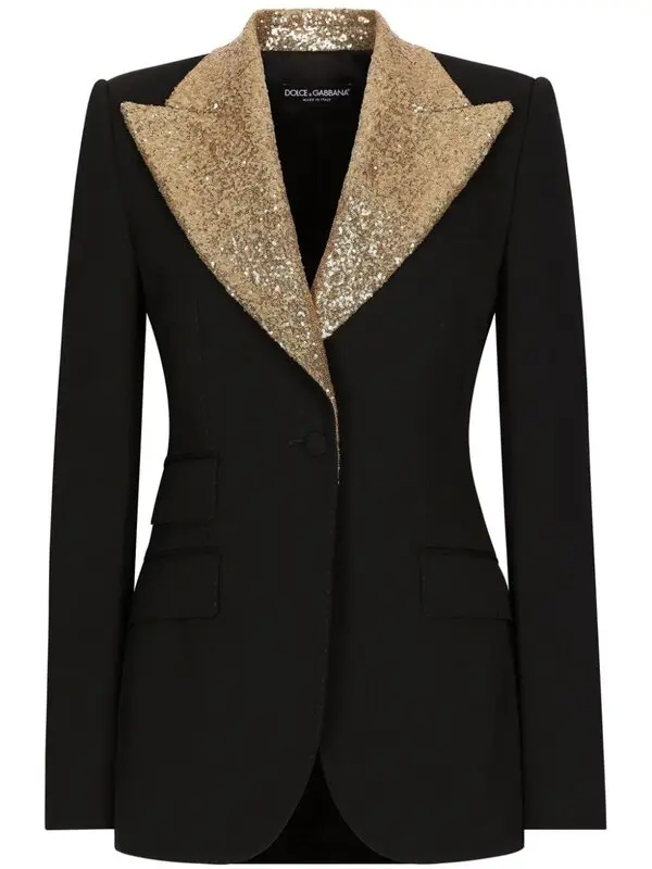 Dolce & Gabbana Turlington Single-breasted Blazer - Black