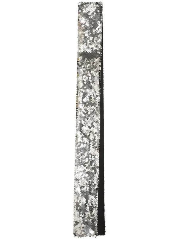 Dolce & Gabbana Sequin-embellished Scarf - Silver