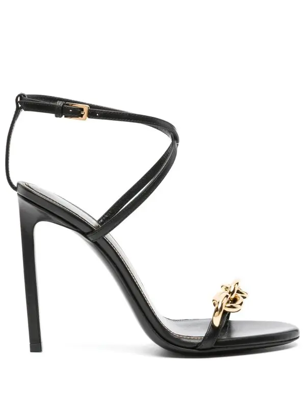 TOM FORD Chain 105mm Leather Sandals