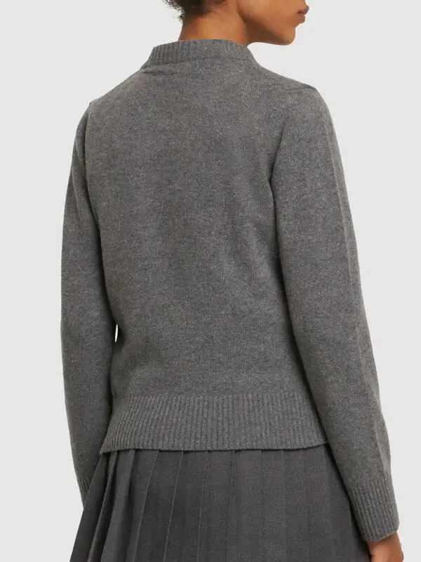 GANNI Strawberry Logo Wool Blend Sweater