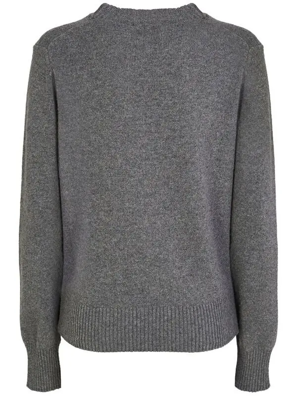 GANNI Strawberry Logo Wool Blend Sweater