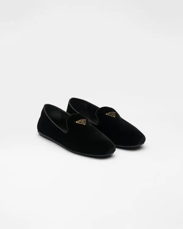 Prada Velvet Loafers