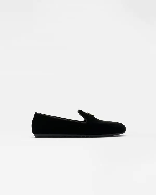 Prada Velvet Loafers