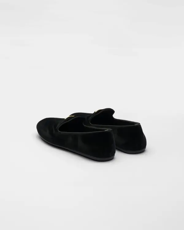 Prada Velvet Loafers