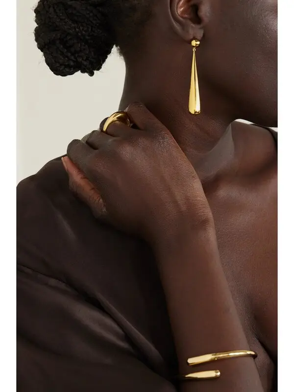 Lié Studio - The Louise Gold-Plated Drop Earrings