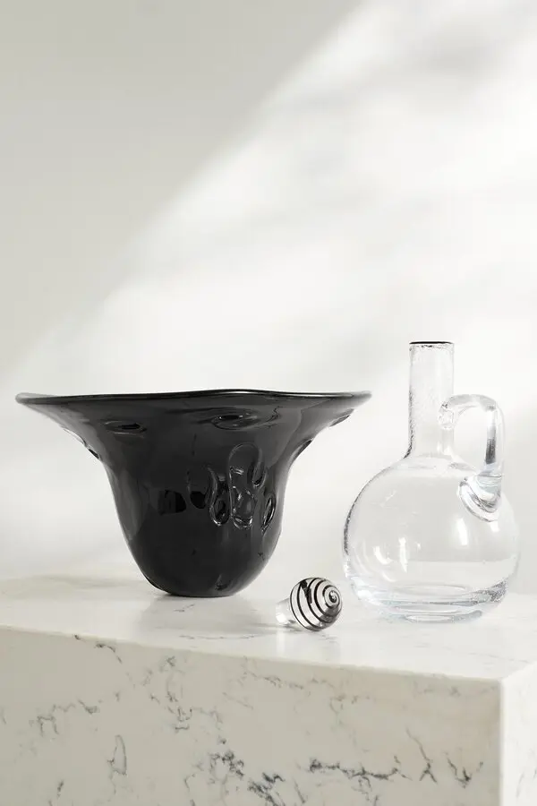 LOUISE ROE Sophia Roe S. R Collection Glass Bowl - Black