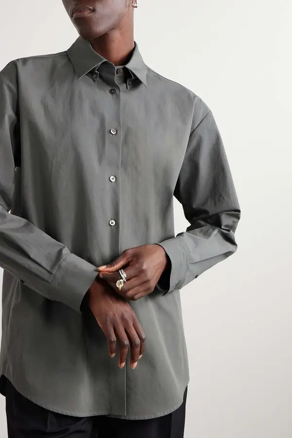 THE ROW Dela Cotton-poplin Shirt