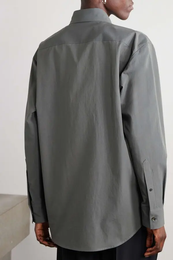 THE ROW Dela Cotton-poplin Shirt