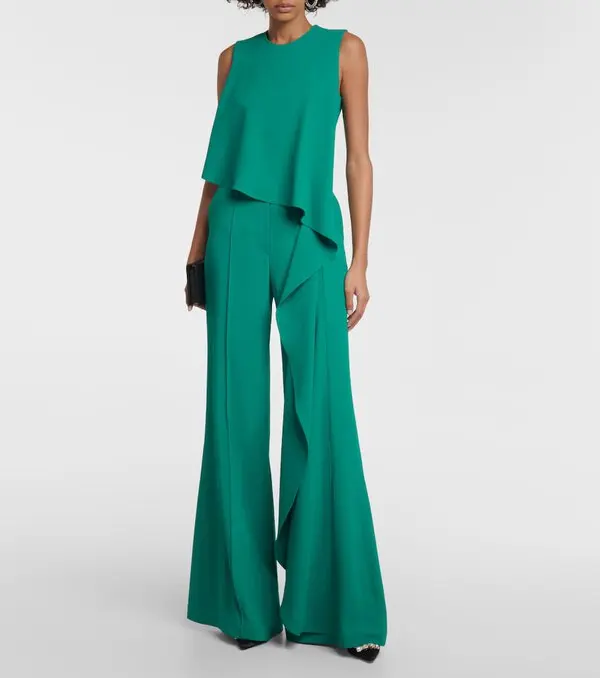 Elie Saab Draped Wide-leg Jumpsuit