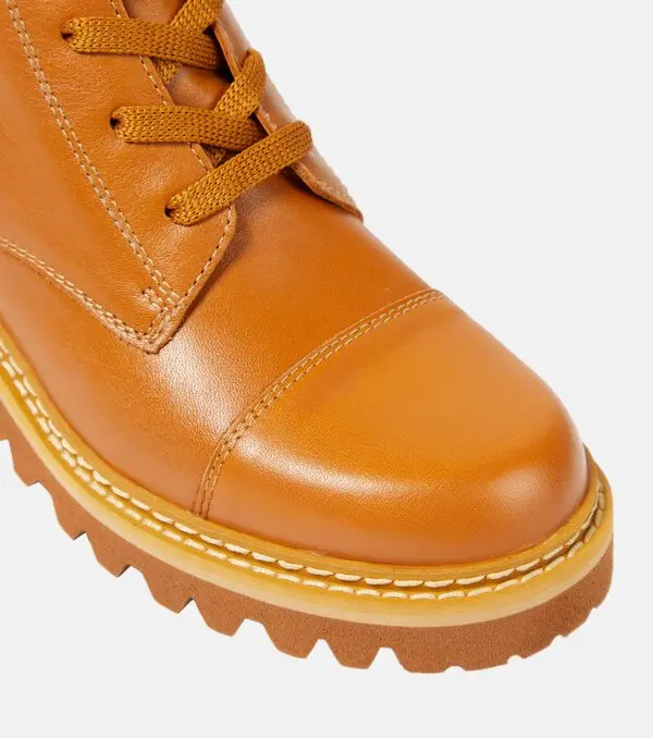See By Chloé Mallory Leather Lace-up Boots