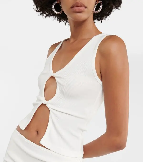 Christopher Esber Cutout Jersey Tank Top