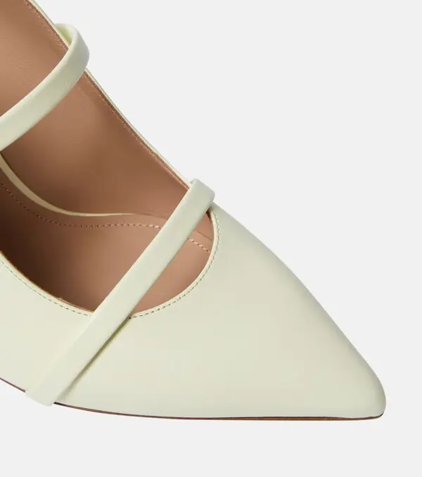 MALONE SOULIERS Maureen Leather Mules - Yellow