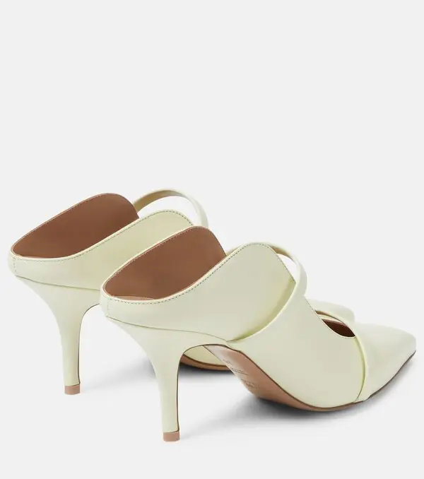 MALONE SOULIERS Maureen Leather Mules - Yellow