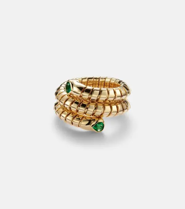 Marina B Trisola Ring With Emeralds - Gold