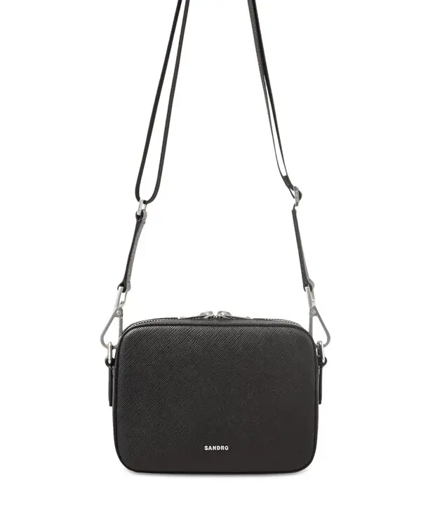 Sandro Small Saffiano Leather Bag