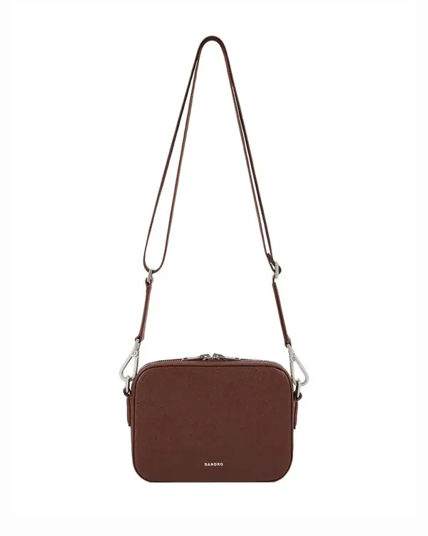 Sandro Small Saffiano Leather Bag