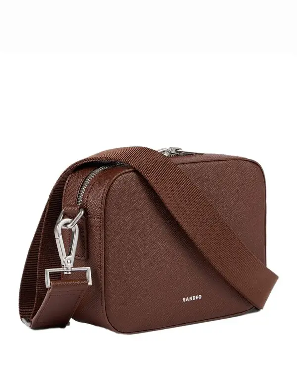 Sandro Small Saffiano Leather Bag