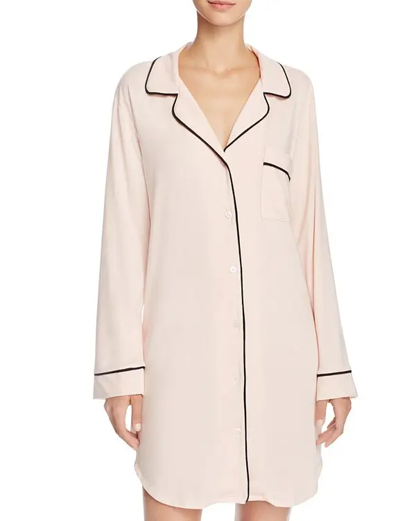 Eberjey Gisele Sleepshirt - Sorbet/black