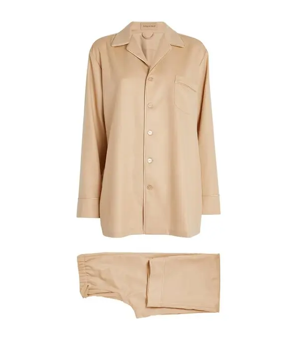 Olivia Von Halle Cashmere Vanderbilt Pyjamas - Beige