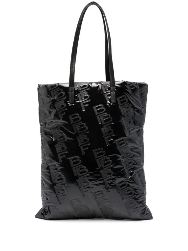 By Far Logo-embossed Tote Bag - Black