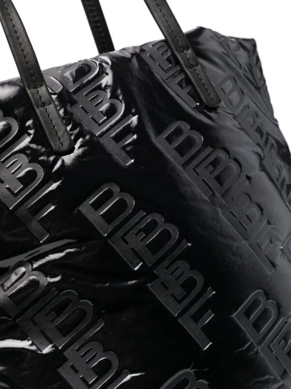 By Far Logo-embossed Tote Bag - Black