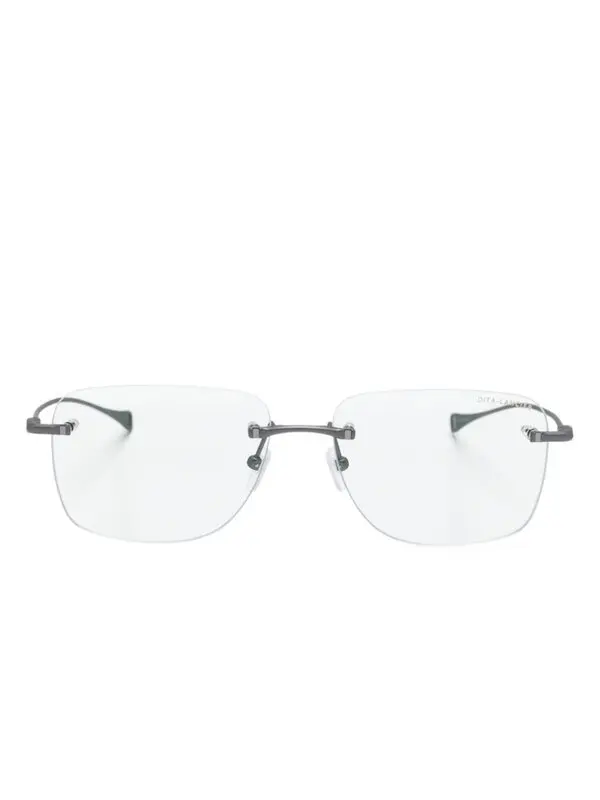 Dita Rectangle-frame Glasses - Grey