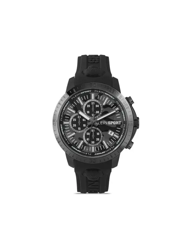 PLEIN SPORT 43mm Chronograph Watch - Black
