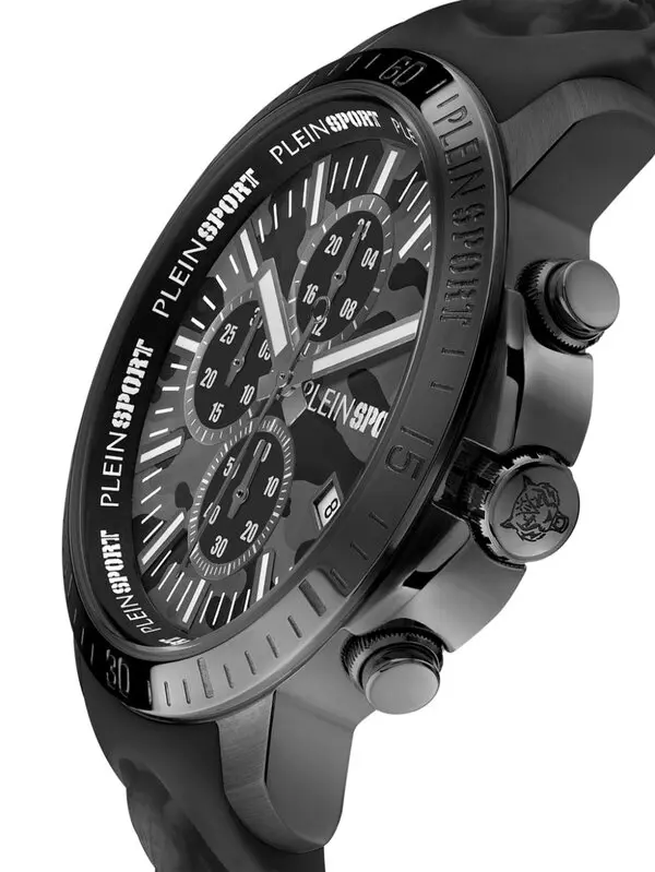 PLEIN SPORT 43mm Chronograph Watch - Black